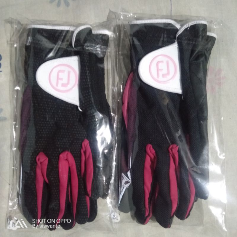 Jual sarung tangan golf ladies hitam pink pasangan | Shopee Indonesia