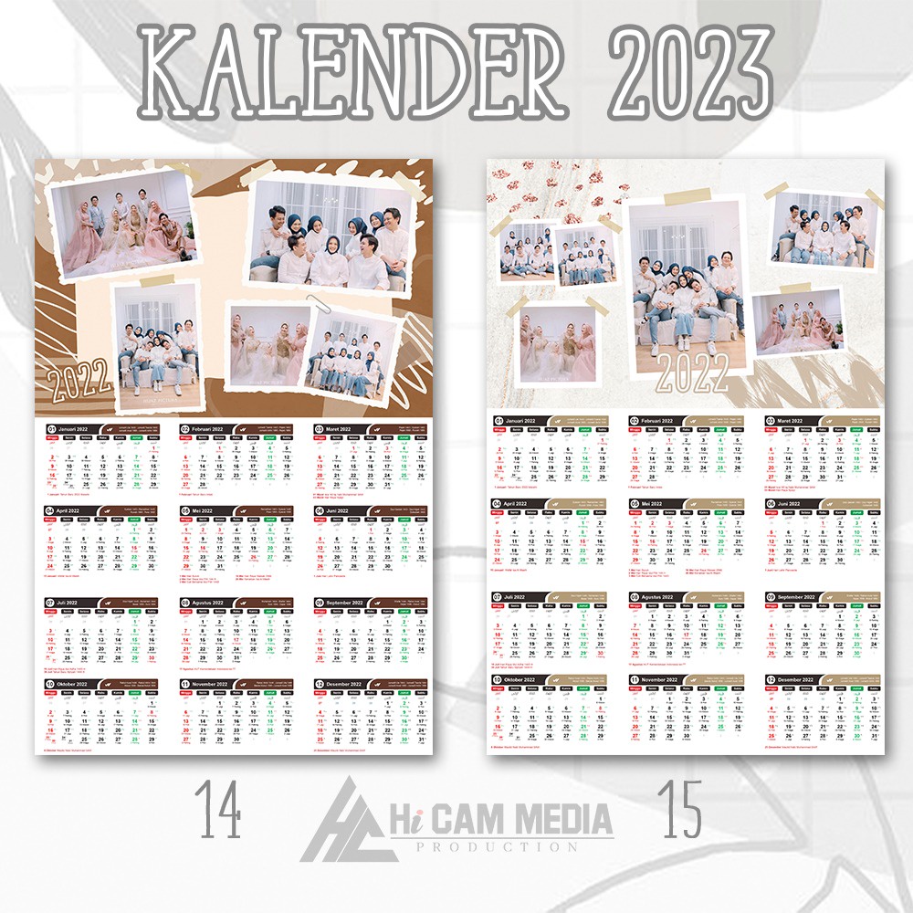 Jual Kalender 2024 costum / kalender custom / kalender foto sendiri ...