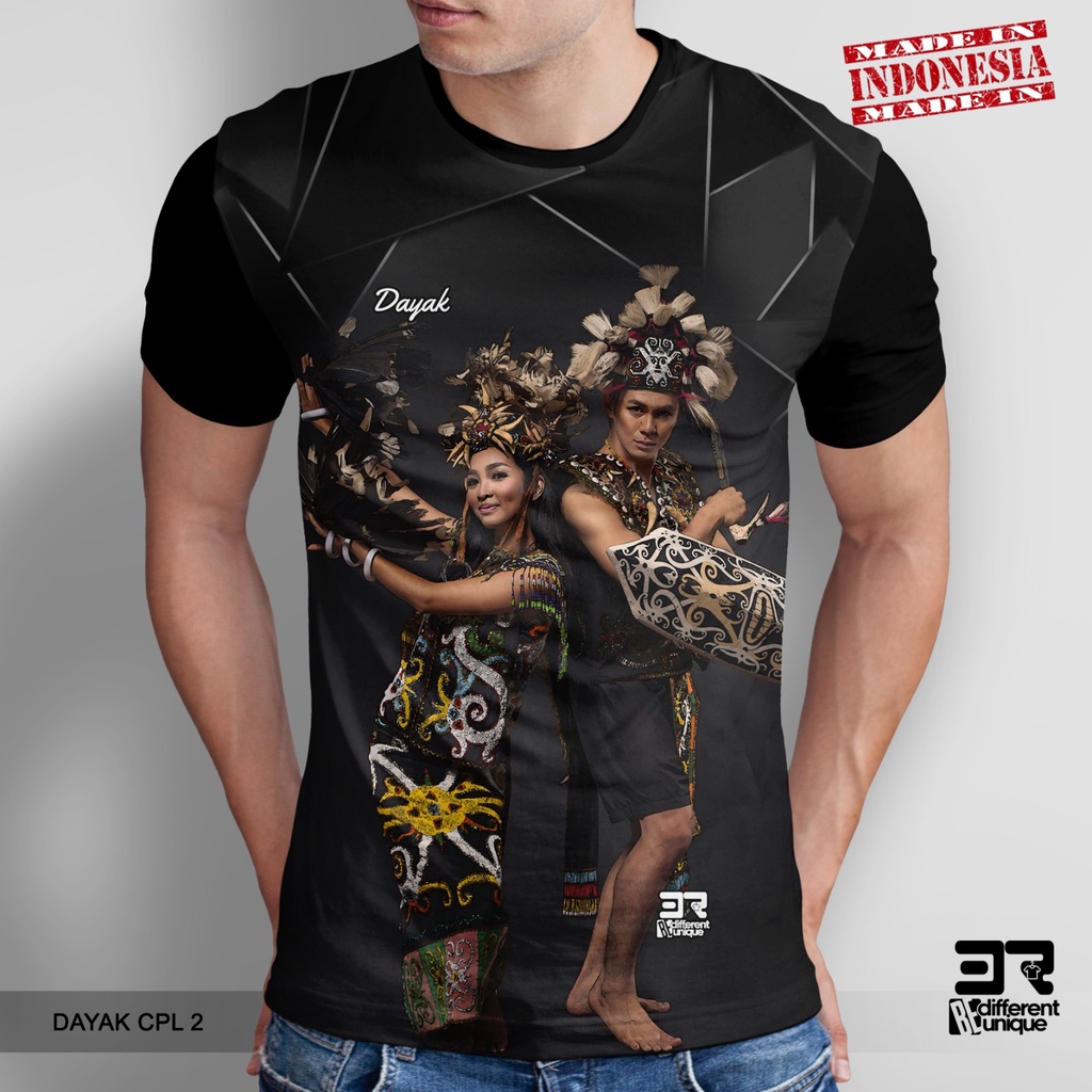 Jual KAOS PRIA KAOS PRINT DISTRO 3R KALIMANTAN DAYAK CPL 2 | Shopee Indonesia