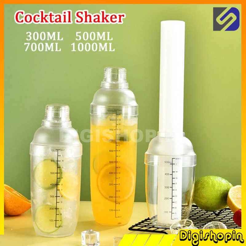 Jual Botol Cocktail Shaker Mixer Bartender Boston Style Botol Shaker ...