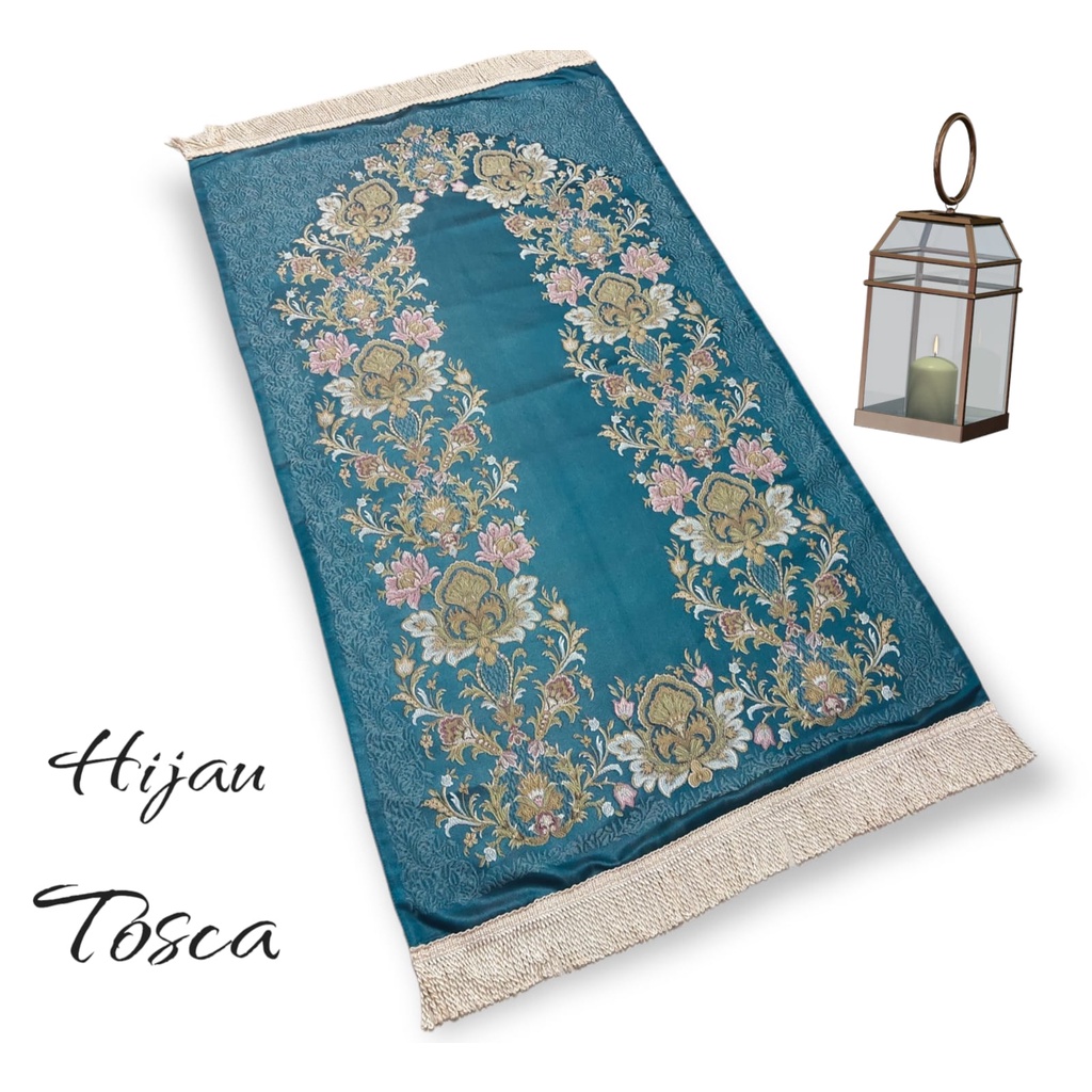 Jual sajadah turki sajadah turkey bahan satin premium fashion muslim ...