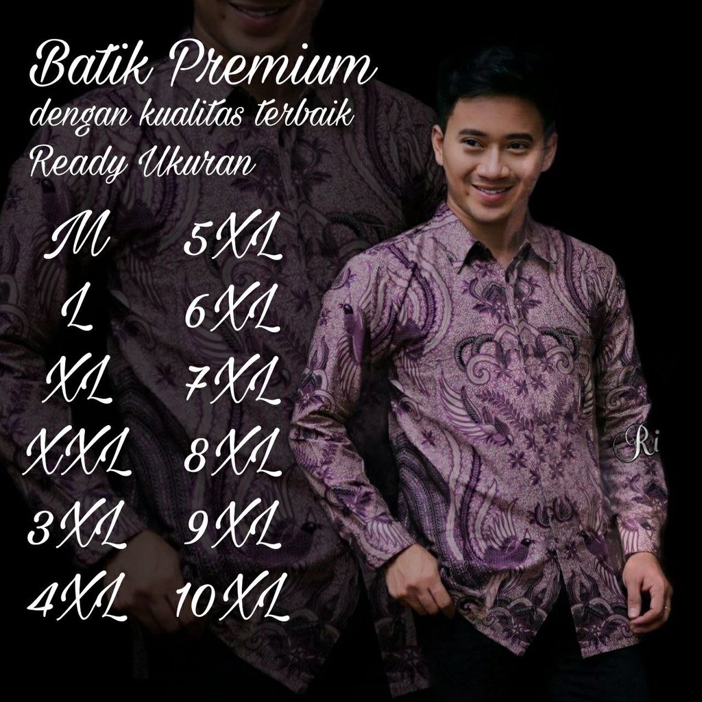 Jual BATIK JUMBO M L XL XXL 3XL 4XL 5XL 6XL 7XL 8XL 9XL 10XL TERBARU KEMEJA BATIK PRIA LENGAN ...