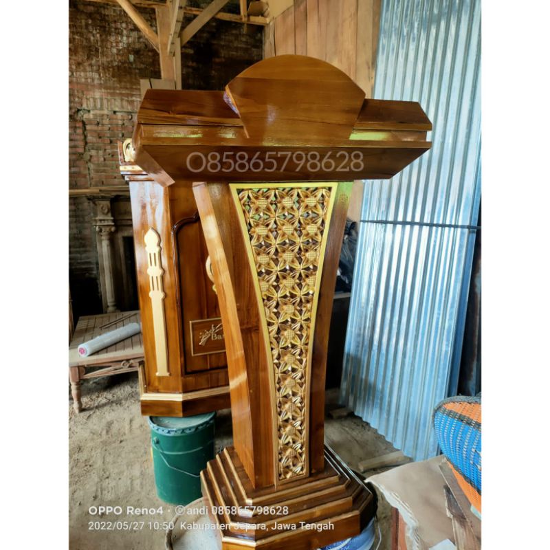 Jual mimbar podium GRATIS REQUEST LOGO DAN NAMA pidato presiden ...
