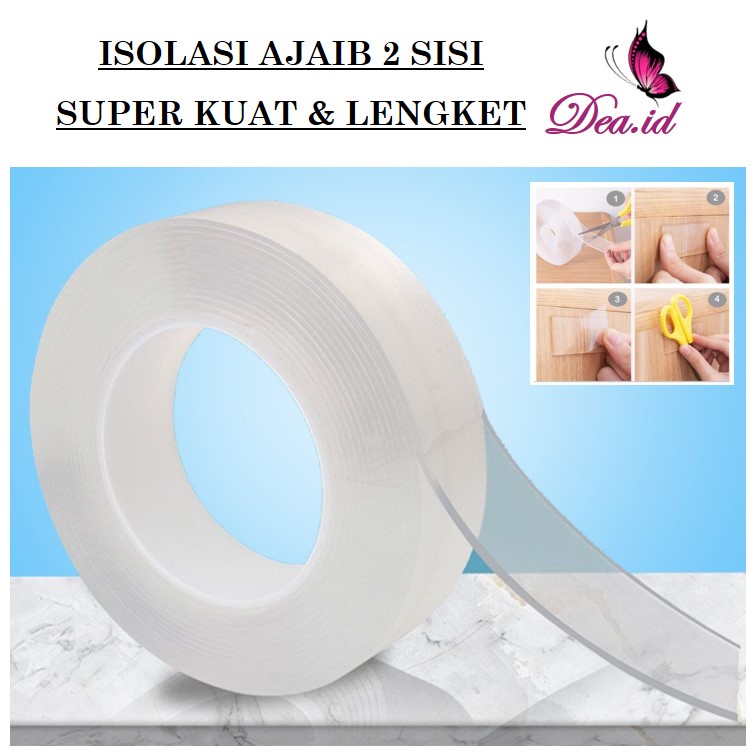Jual [DEASHOP] DOUBLE TAPE BENING TAHAN AIR / ISOLASI AJAIB REKAT KUAT ...