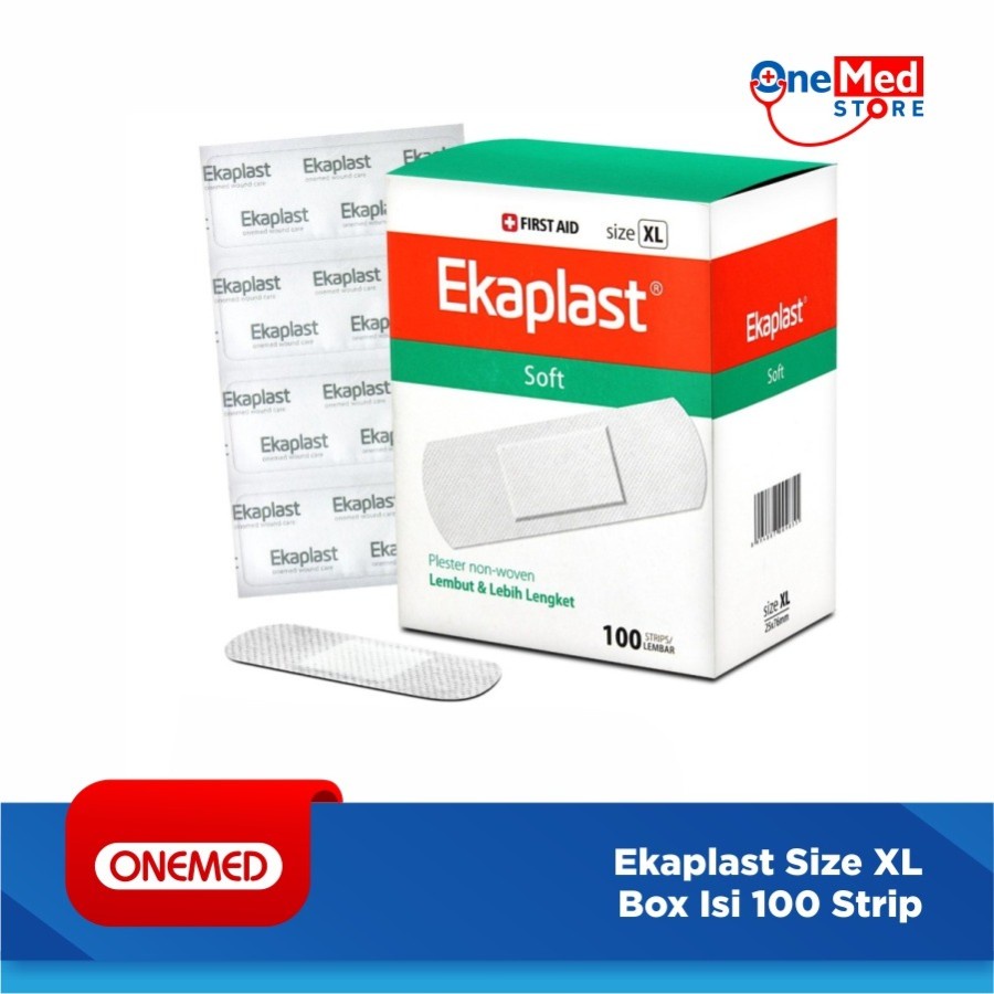 Jual Plester Luka Non Woven Ekaplast Size XL Onemed Box Isi 100 Strip ...