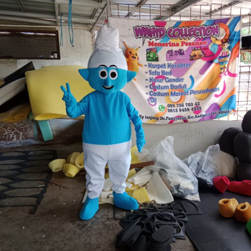 Jual kostum badut the Smurfs | Shopee Indonesia
