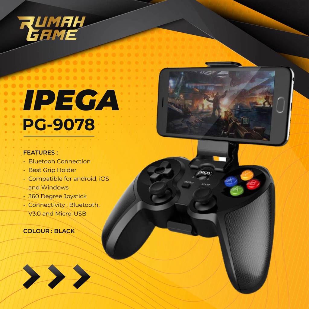 Jual Ipega PG-9078 Wireless Gamepad Bluetooth Game Joystick For Android ...