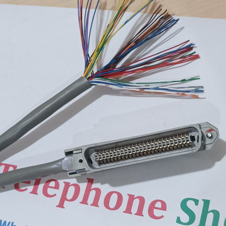 Jual Kabel ampenol 25 Pair Telco 50 Pin Konektor male RG21 untuk Card ...