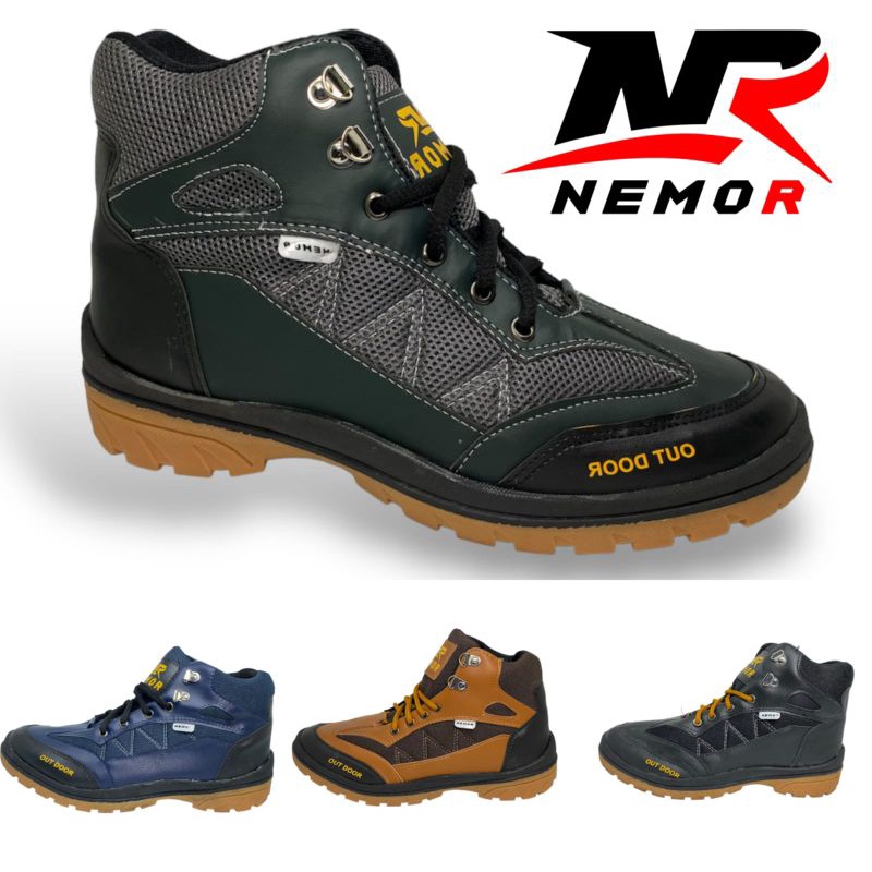 Jual Sepatu Gunung Hiking Original Nemor Kulit Pria Wanita | Shopee ...