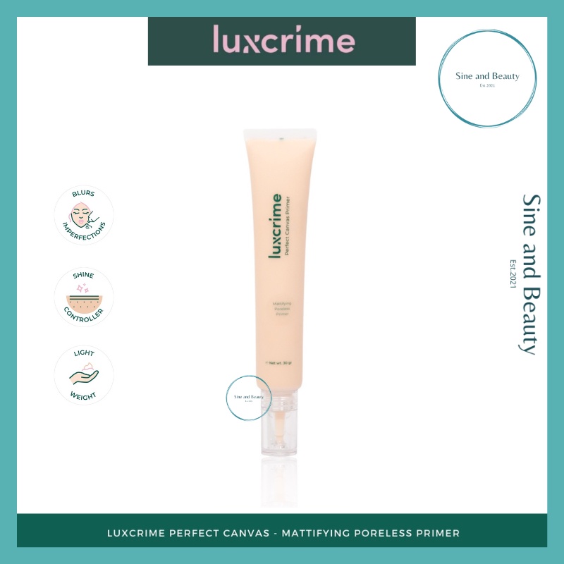 Jual Luxcrime Perfect Canvas - Mattifying Poreless Primer | Shopee ...