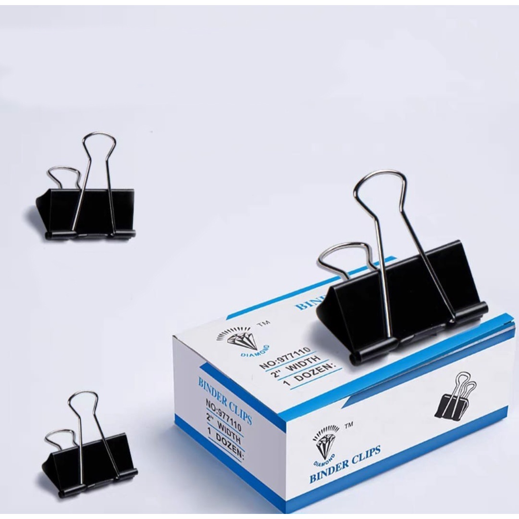 Jual PENJEPIT KERTAS/BINDER CLIP HITAM | Shopee Indonesia