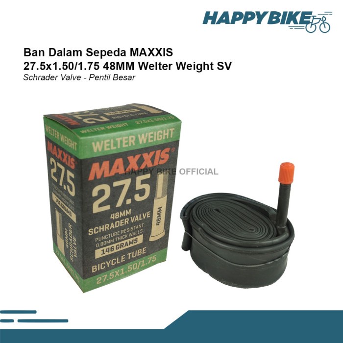 Jual MAXXIS BAN DALAM SEPEDA MTB 27.5 X 1.50/1.75 48MM SV/FV BICYCLE TIRES ORIGINAL | Shopee ...