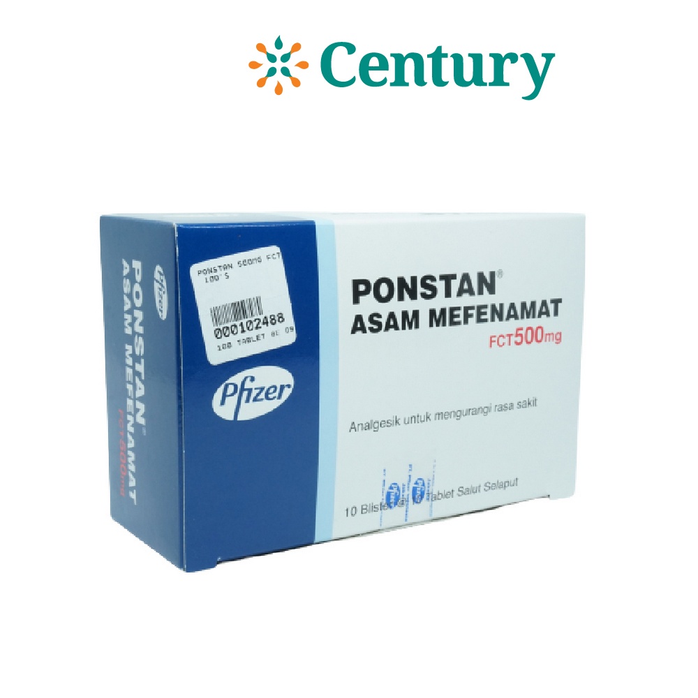 Jual PONSTAN TABLET 500 MG 1 STRIP ISI 10 TABLET / ASAM MEFENAMAT ...