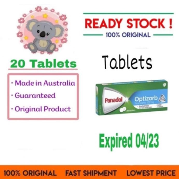 Jual Panadol optizorb Australia 20 tablet | Shopee Indonesia