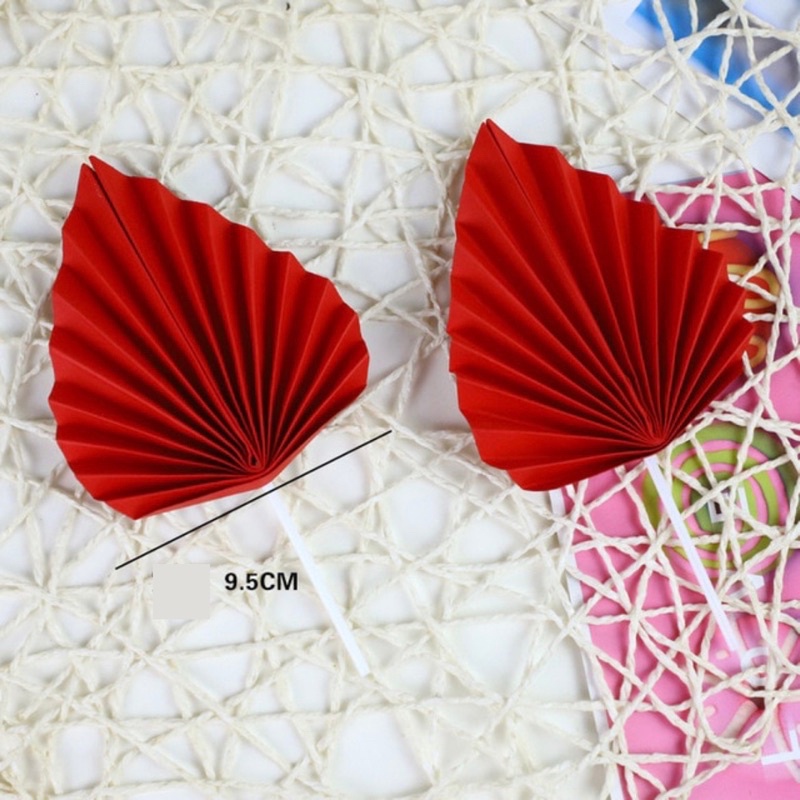 Jual Topper Kue 2 pcs Daun Palem Rustic Gold Emas Bahan Kertas / Topper ...