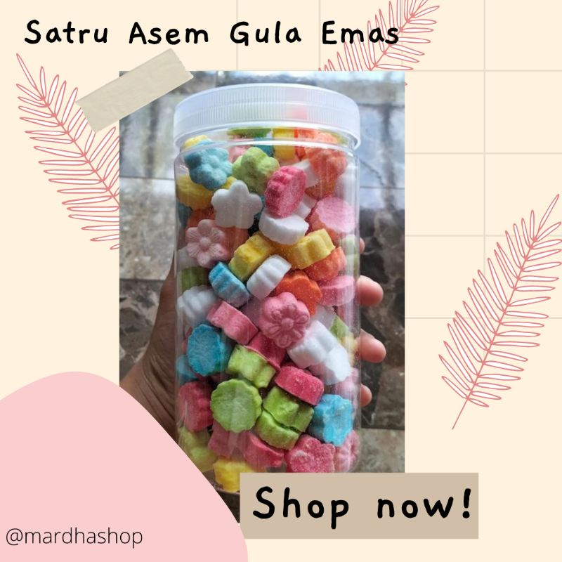 Jual SATRU ASEM GULA EMAS ISI 500GR BISA COD | Shopee Indonesia