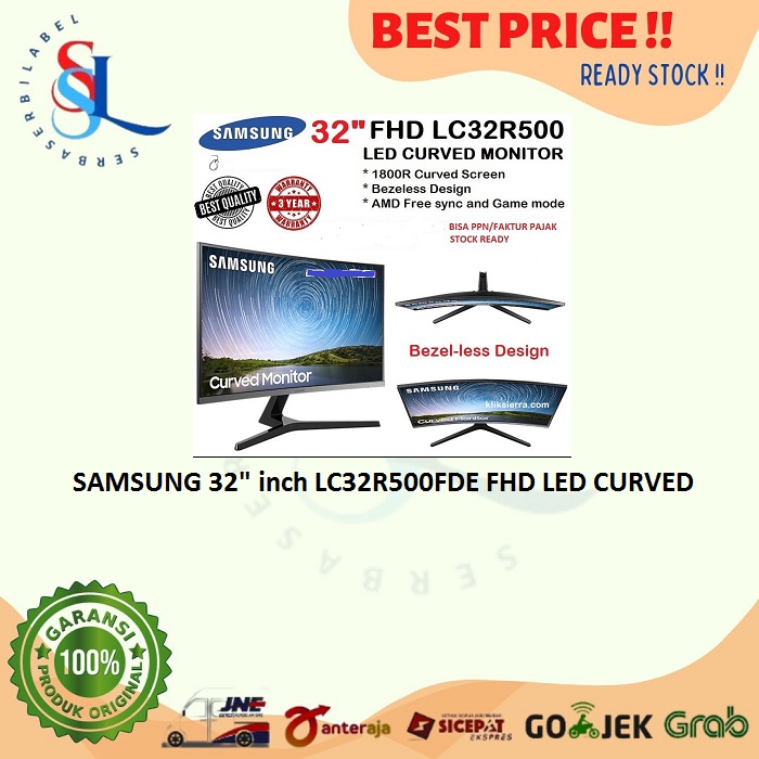 Jual SAMSUNG 32" inch LC32R500FDE FHD LED Curved Monitor LC32R500 ...