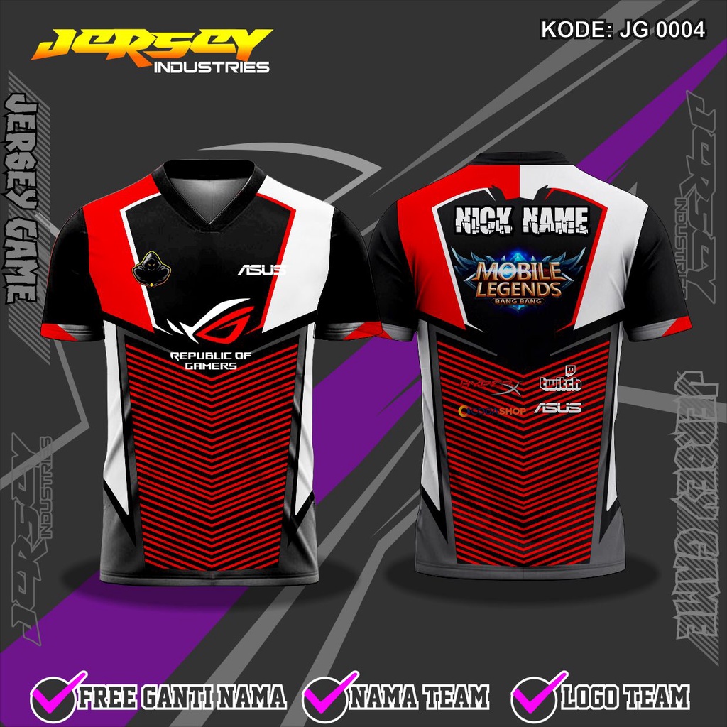 Jual Baju Jersey Team E Sport Desain Terbaru - Bisa Custom Nama Dan ...