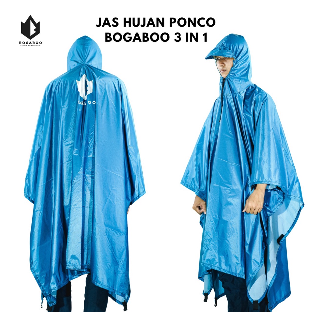 Jual [COD] Jas Hujan Ponco Bogaboo Waterproff - Raincoat - Mantel Hujan ...