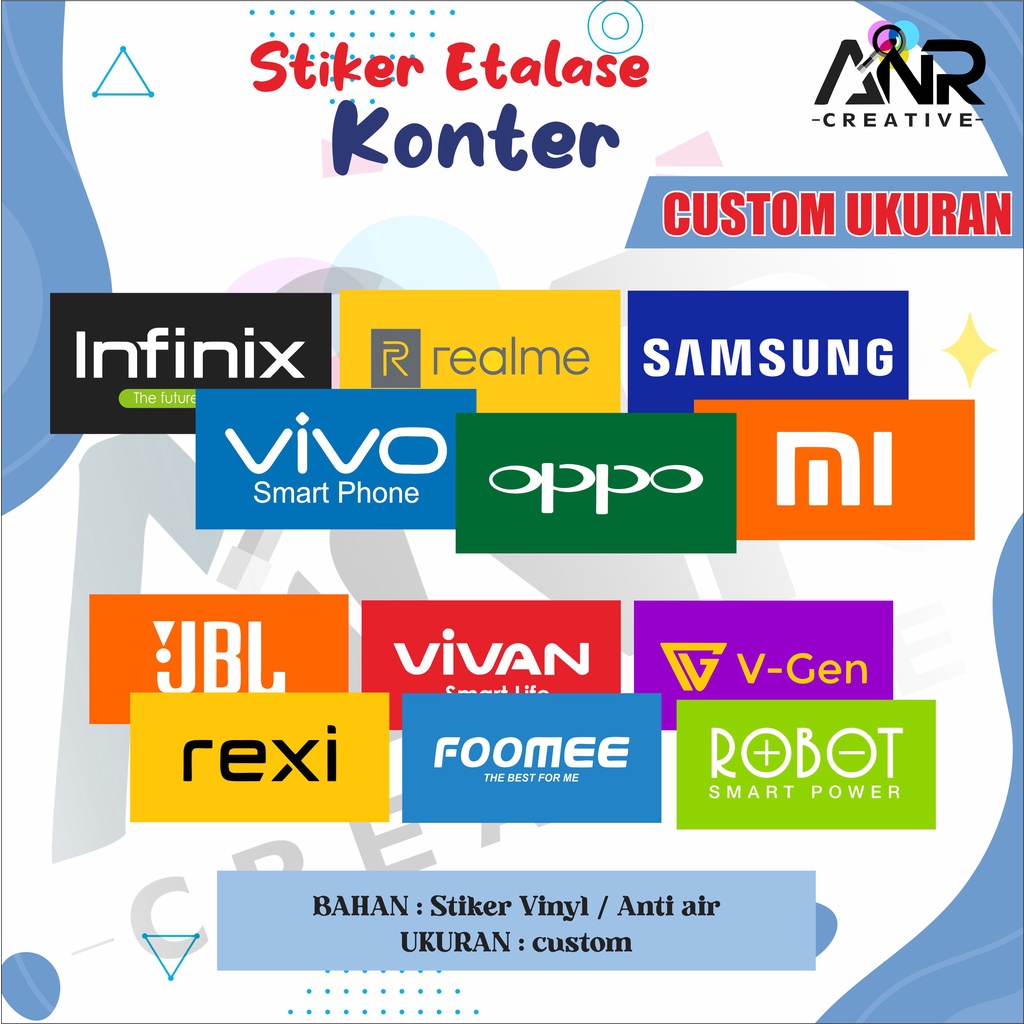Jual Stiker Etalase Toko/Stiker Vinyl Etalase/ Stiker Etalase Konter ...