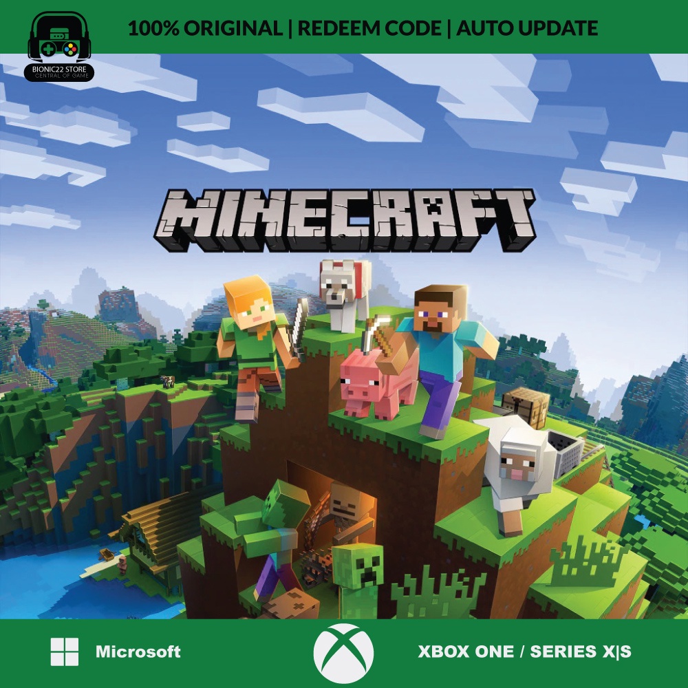 Jual Minecraft Win10 Xbox One Series X|S Original Redeem Code Game ...