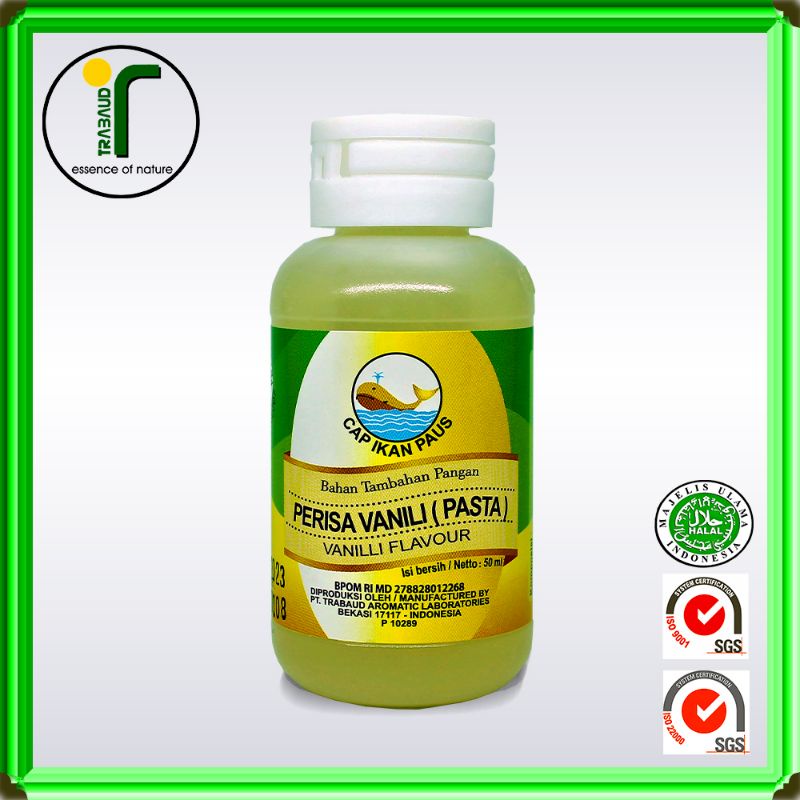 Jual Perisa Bahan Makanan Rasa Vanili Pasta / cap Ikan Paus (50 ML ...
