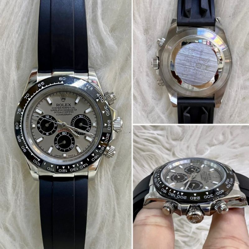 Jual Jam Rolex Daytona Rubber Automatic Swiss Clone Factory 40mm ...
