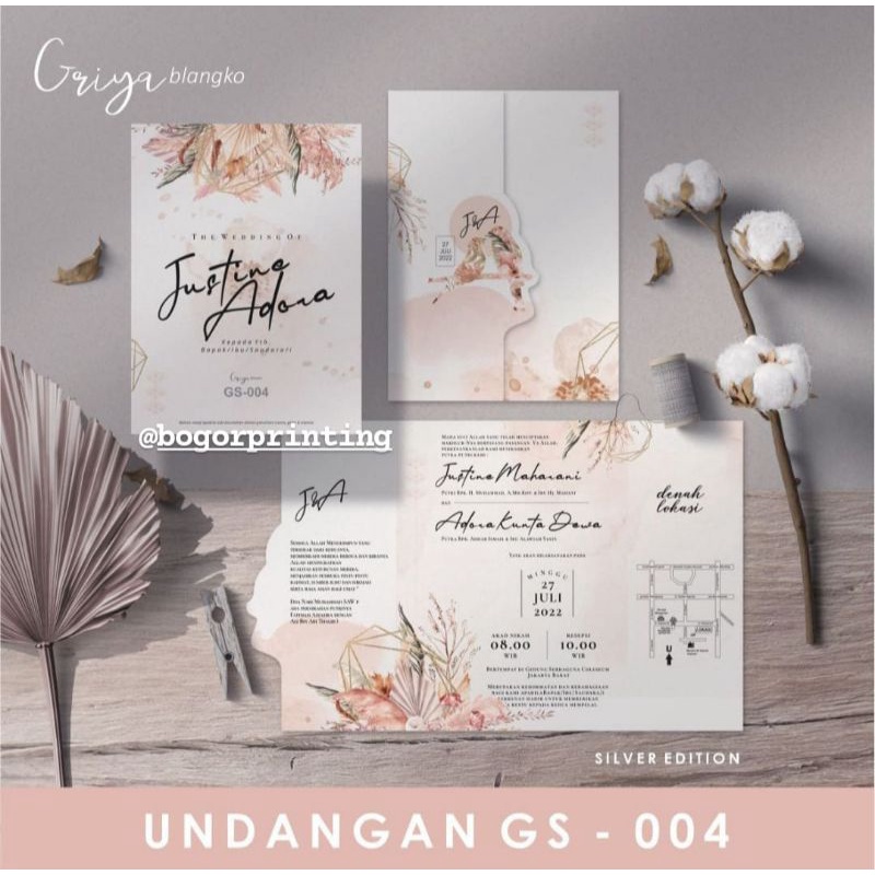 Jual Undangan Rustic GS04 | Shopee Indonesia