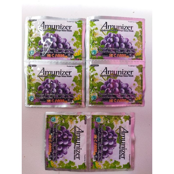 Jual AMUNIZER VIT C 1000mg 6 sachet @4.5g | Shopee Indonesia