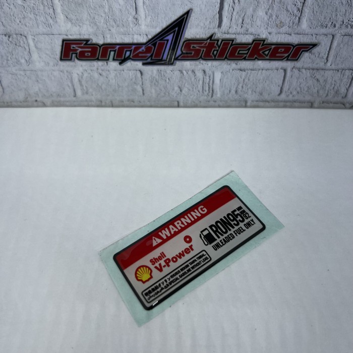 Jual Sticker WARNING Stiker 3D peringatan PERTAMAX TURBO DEX SHELL ...