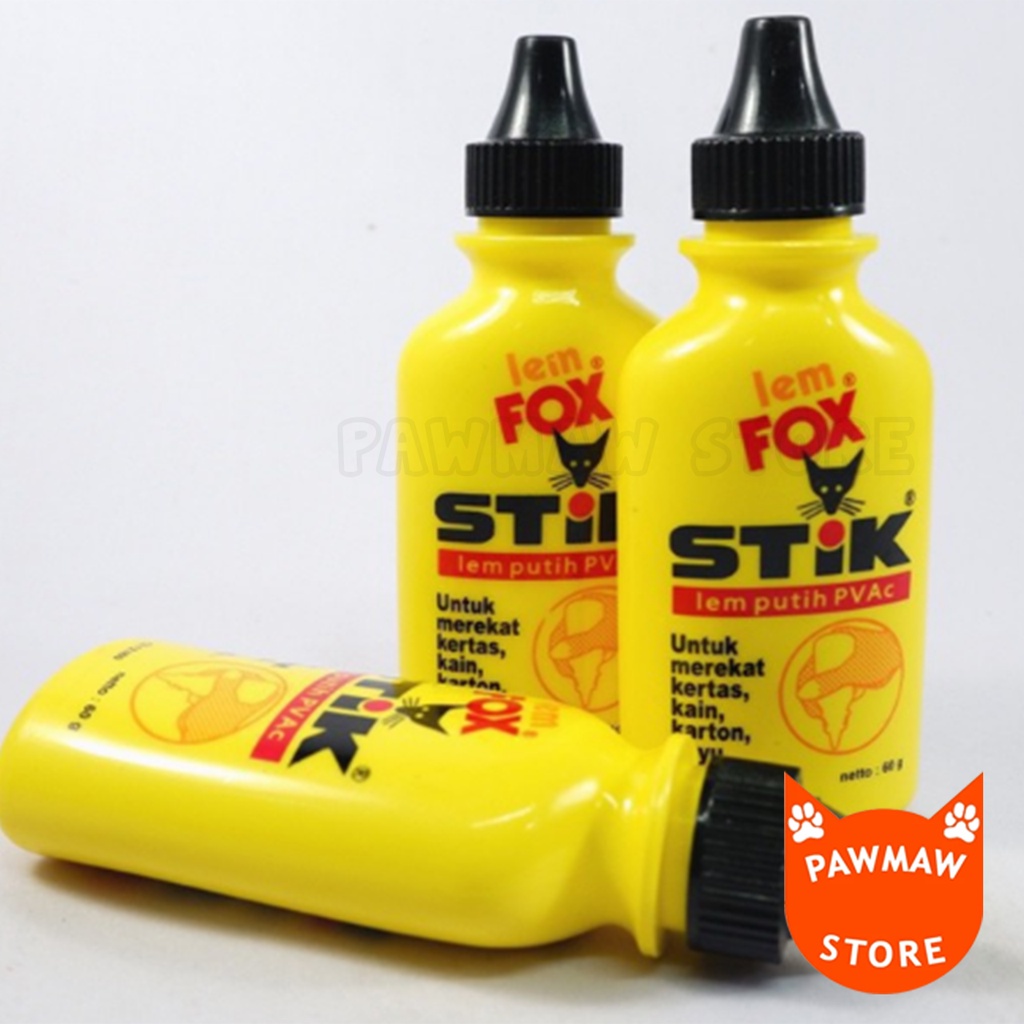 Jual LEM FOX STIK 60g (Untuk Kertas, Karton dan Kayu) ( PCS ) | Shopee ...