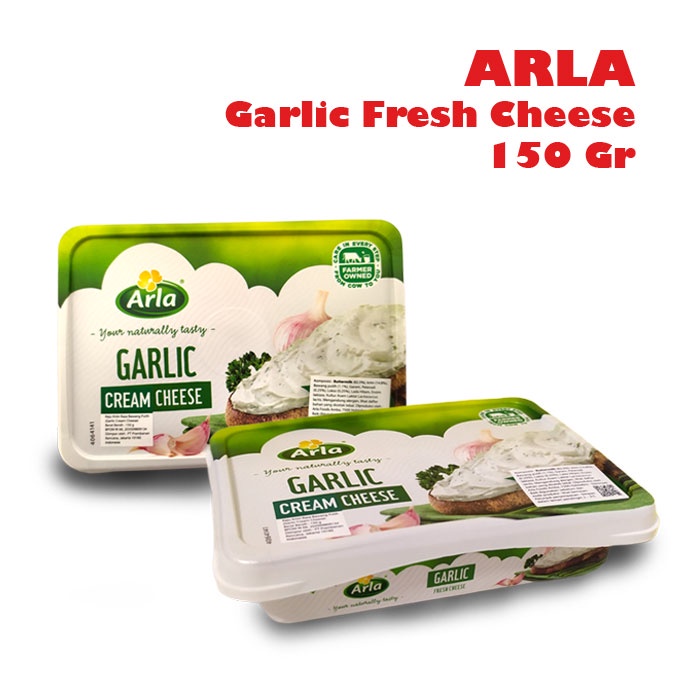 Jual ARLA Garlic Fresh Cream Cheese krim keju 150 Gr | Shopee Indonesia
