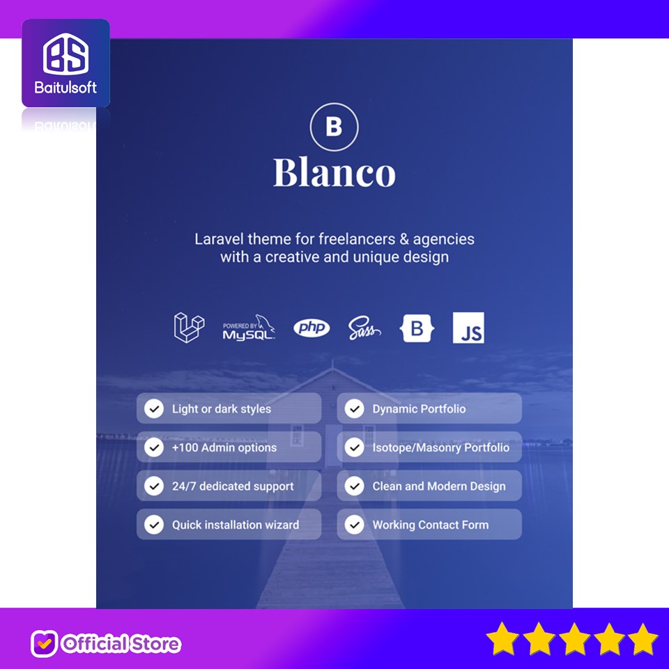 Jual SOURCE CODE APLIKASI BLANCO | PERSONAL PORTFOLIO AND BLOG LARAVEL SCRIPT | Shopee Indonesia