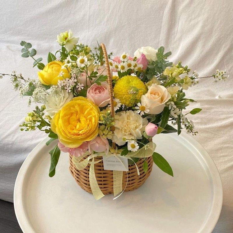 Jual Buket Bunga Mawar Vase Hiasan Meja | Custom Basket Flower Bunga ...