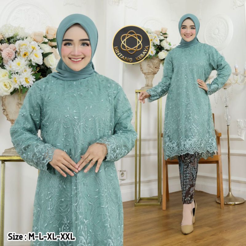 Jual TUNIK KEBAYA TILE/KEBAYA TILE/KEBAYA PESTA/KEBAYA WISUDA/KEBAYA ...