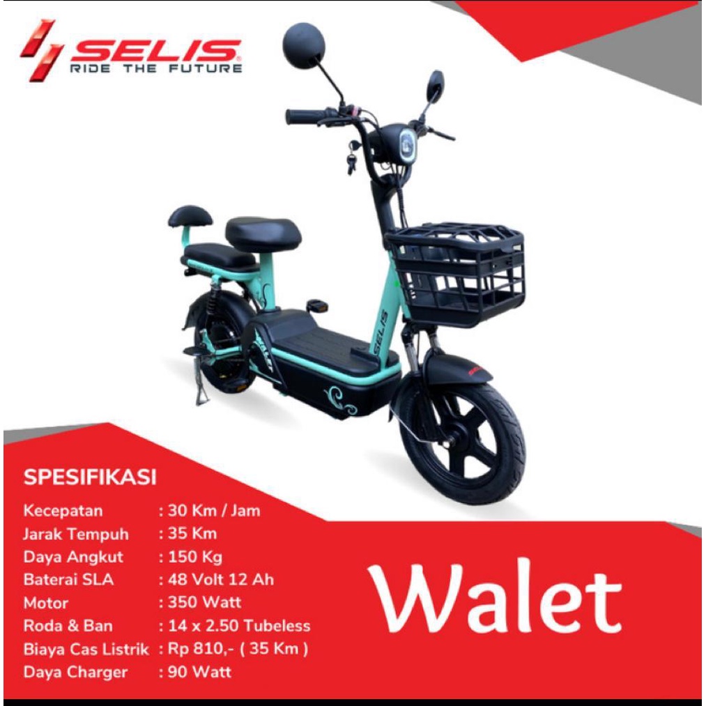 Jual SEPEDA LISTRIK SELIS TIPE WALET | Shopee Indonesia