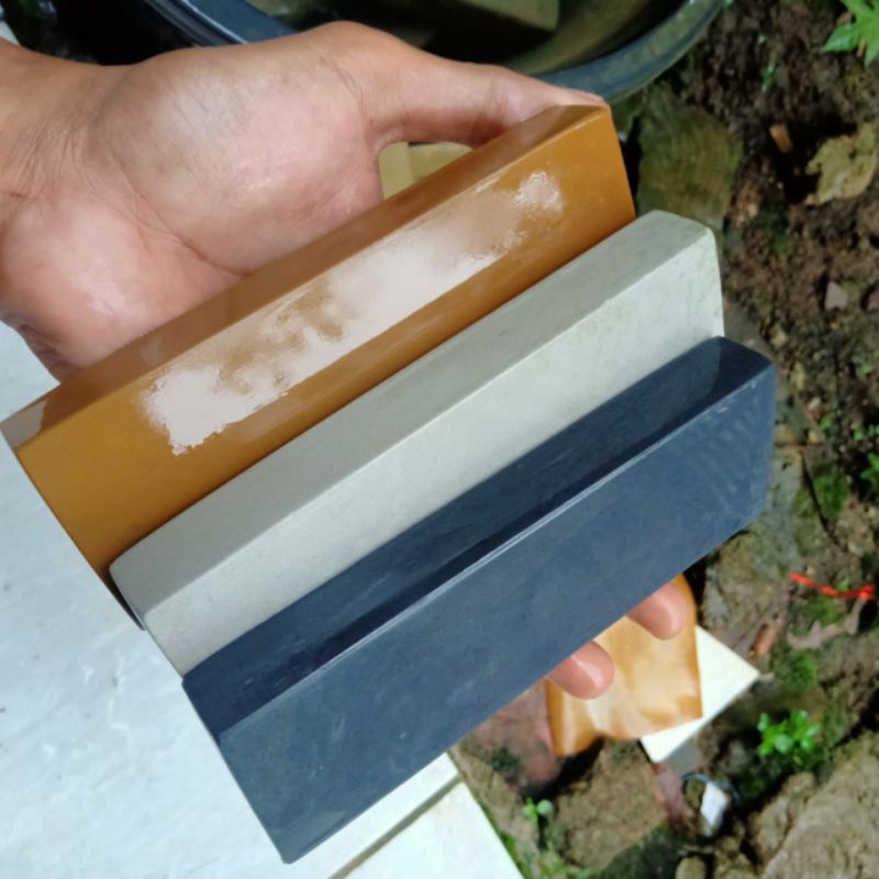 Jual BISA COD Batu Asah asli Alam Kang Ahmad 1 Paket isi 3 batu asah ...