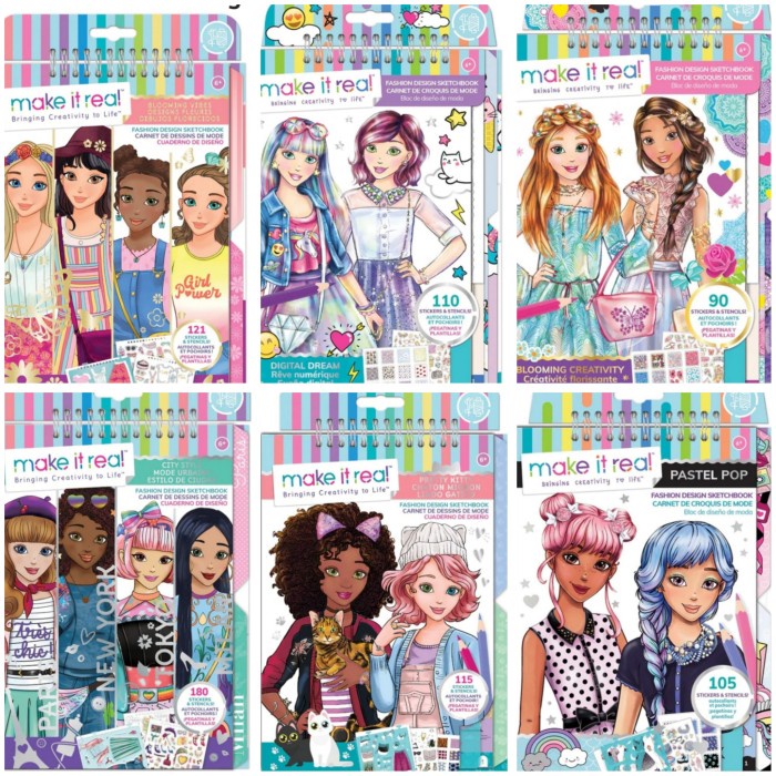 Jual Buku Gambar Make It Real : Fashion Design Sketchbook / Buku Sketsa ...