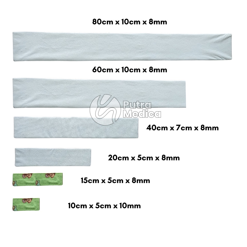 Jual Spalk Bidai Kayu Spons 80cm x 10cm x 8mm / Gips Patah Tulang ...