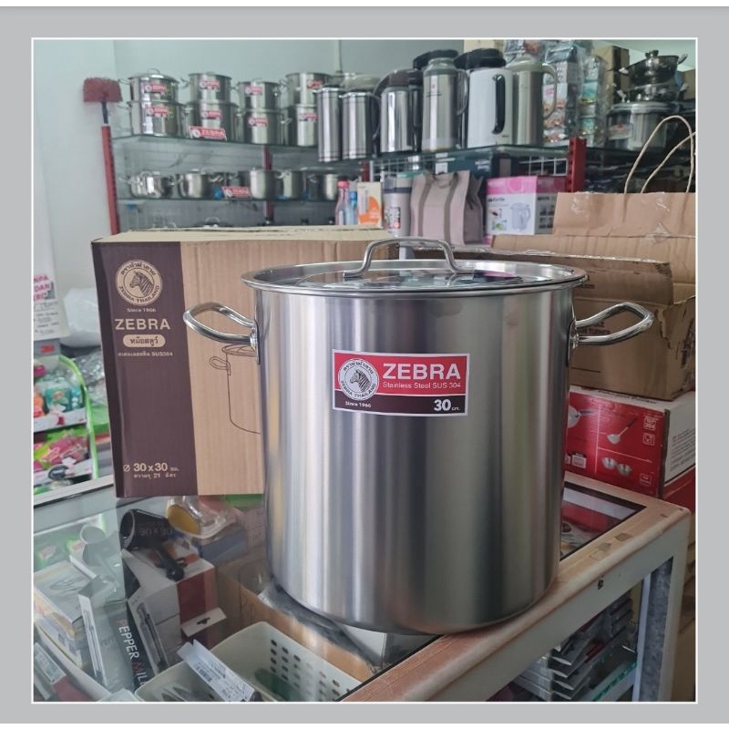 Jual 171030 Panci Stock Pot D30cm H30cm Zebra made in Thailand, SUS 304 ...