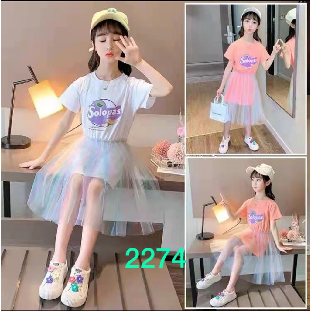 Jual michella GROSIR ISI 5 SETELAN ROK TUTU Bayi Baju Setelan Kaos Anak ...