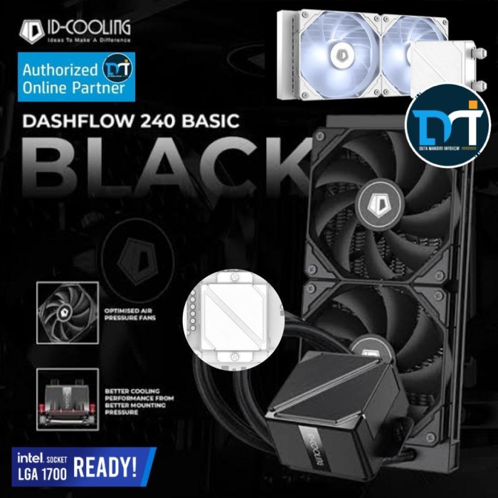 Jual Cooler Id Cooling Dashflow 240 Basic - Aio Liquid Cpu Cooler Intel & Amd | Shopee Indonesia