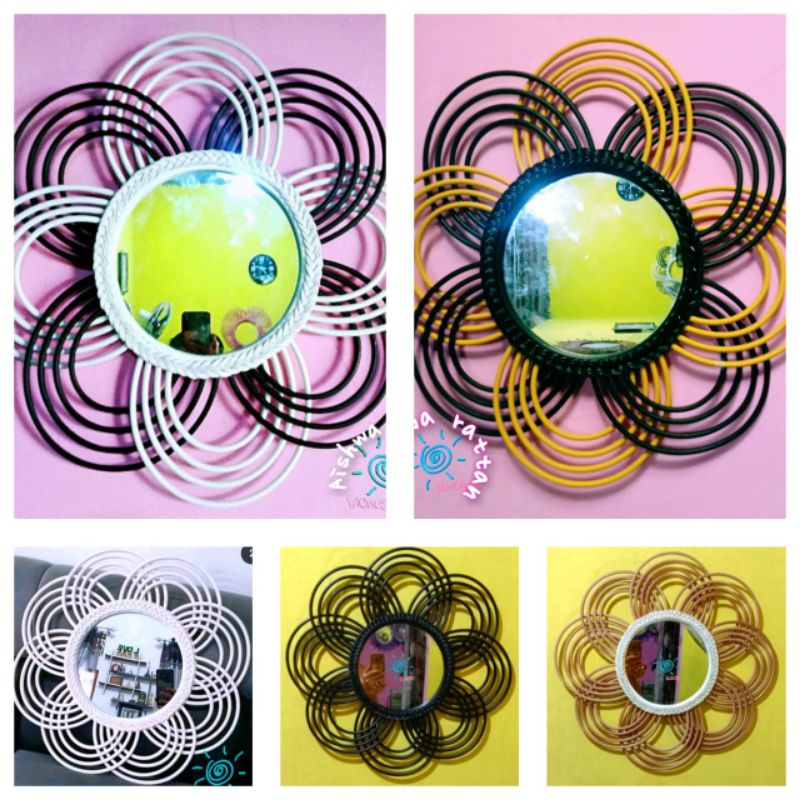 Jual cermin rotan bunga,cermin hias,cermin dinding dekorasi rumah ...