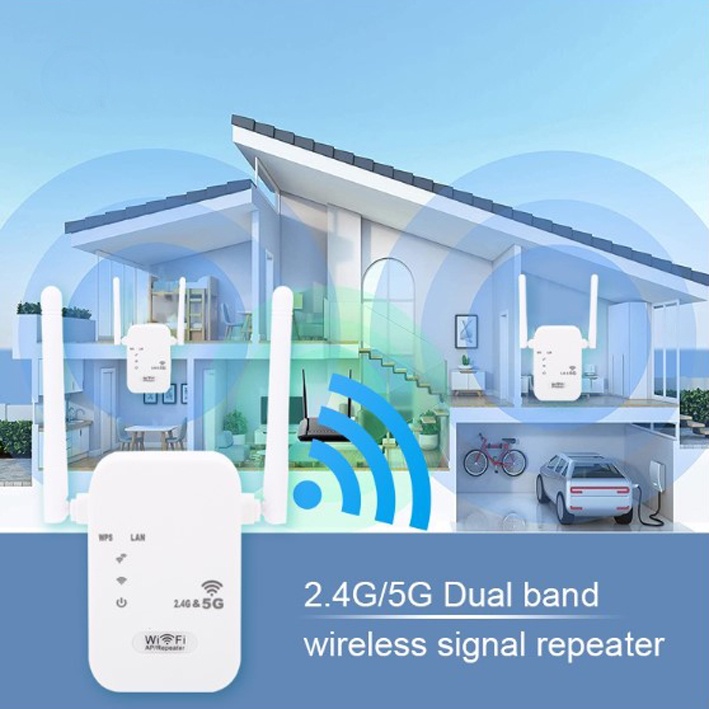 Jual WIFI Repeater Wireless WiFi Signal Range Booster Extender 1200Mbps | Shopee Indonesia