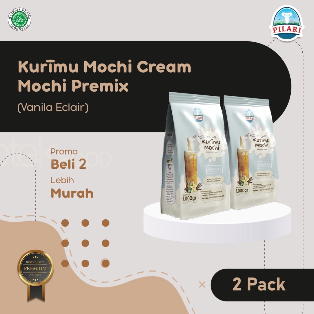 Jual PROMO BELI 2 LEBIH HEMAT! KURIMU MOCHI RASA VANILLA ECLAIR ...