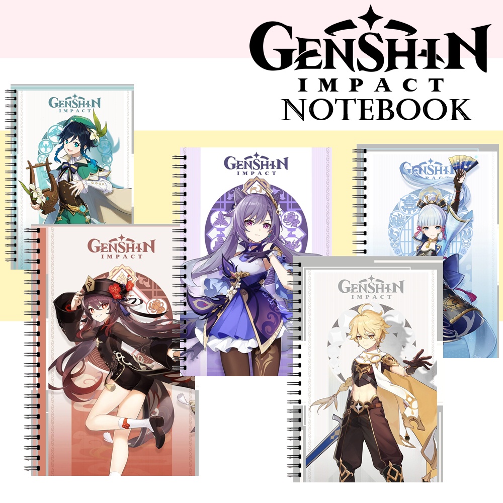Jual Notebook Genshin Impact Spiral Notebook A6 Genshin Impact ...