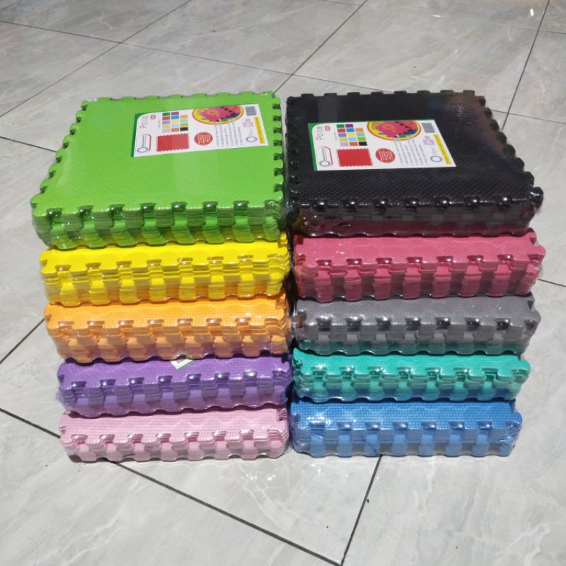 Jual Puzzle lantai ukuran 30x30 tbl 0,5 cm isi 10 pcs playmate/alas ...