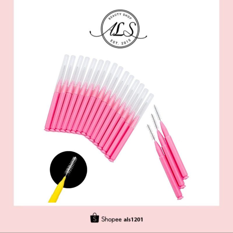Jual 1 pack isi 10 Ultra Mini Brow Lamination Brush for Styling / Sikat ...