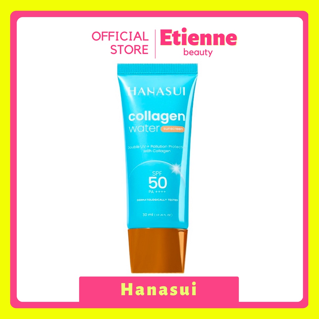 Jual Hanasui Collagen Water Sunscreen SPF 50 PA++++ 30ml Broad spectrum ...
