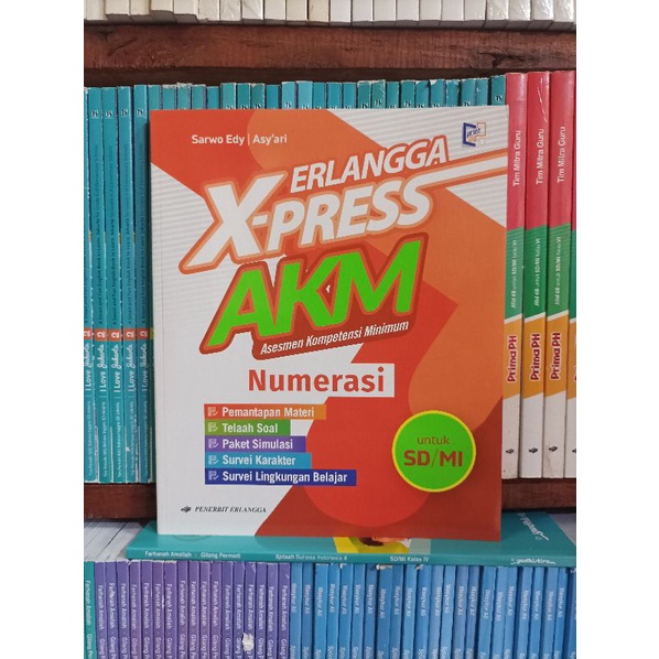 Jual BUKU ERLANGGA X-PRESS AKM NUMERASI & LITERASI MEMBACA UNTUK SD/MI ...